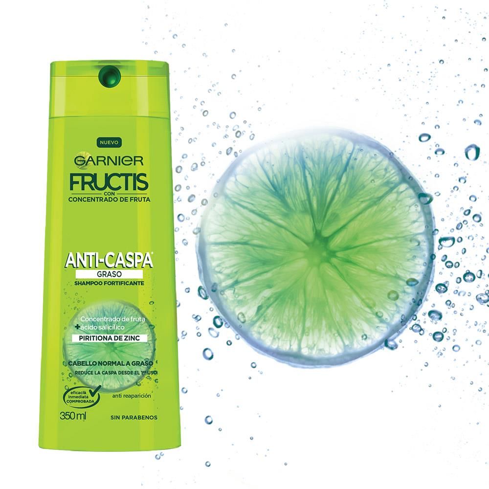 Liqui - Fructis Shampoo Anticaspa Graso 350 Ml.