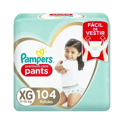 Pampers Pants Bebé Talla XXG 104 Unidades - Liqui